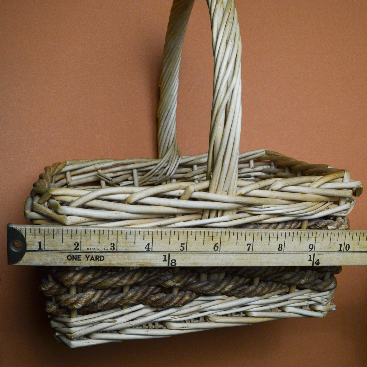 Light Brown Basket with Handle – Make & Mend