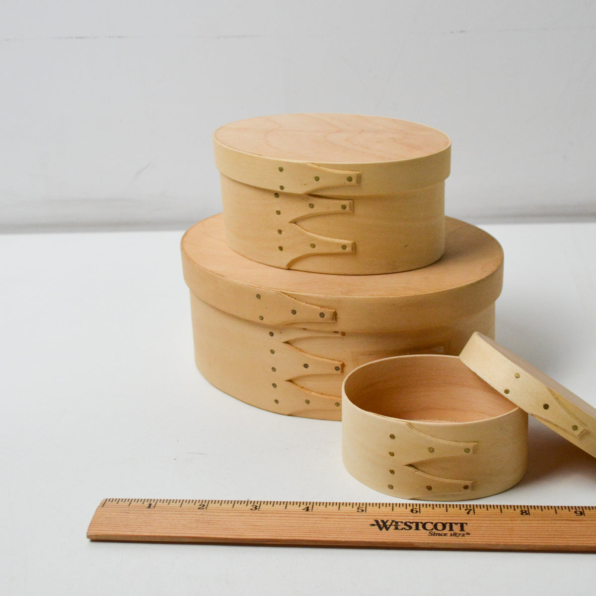 Oval Shaker-Style Wooden Boxes - set of 3 – Make & Mend