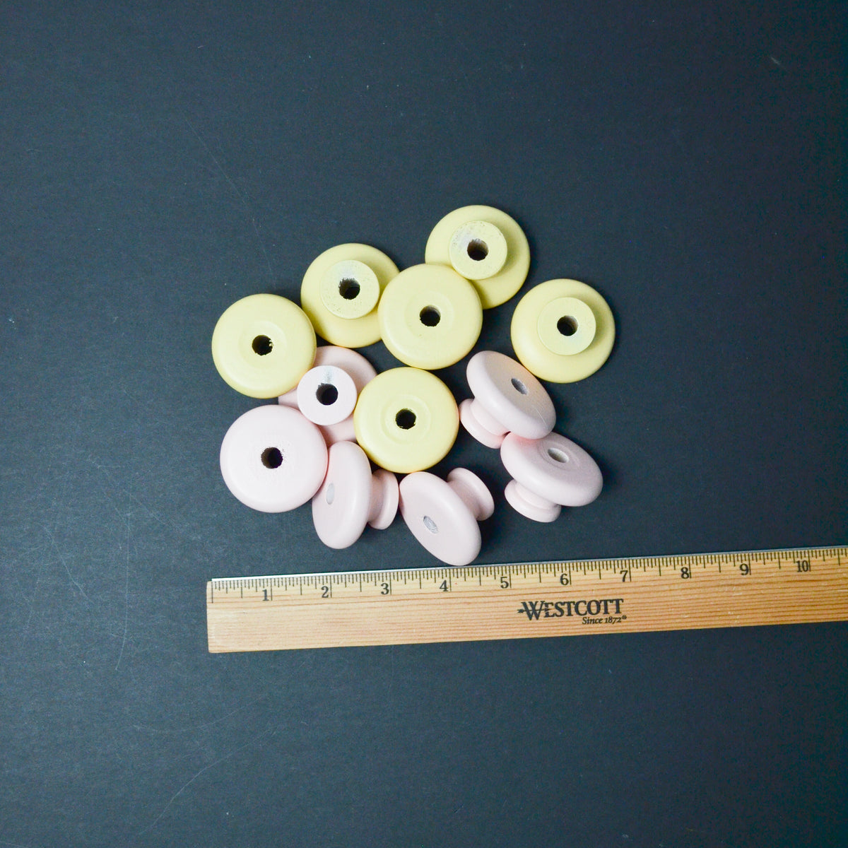 Pink + Yellow Drawer Knobs – Make & Mend