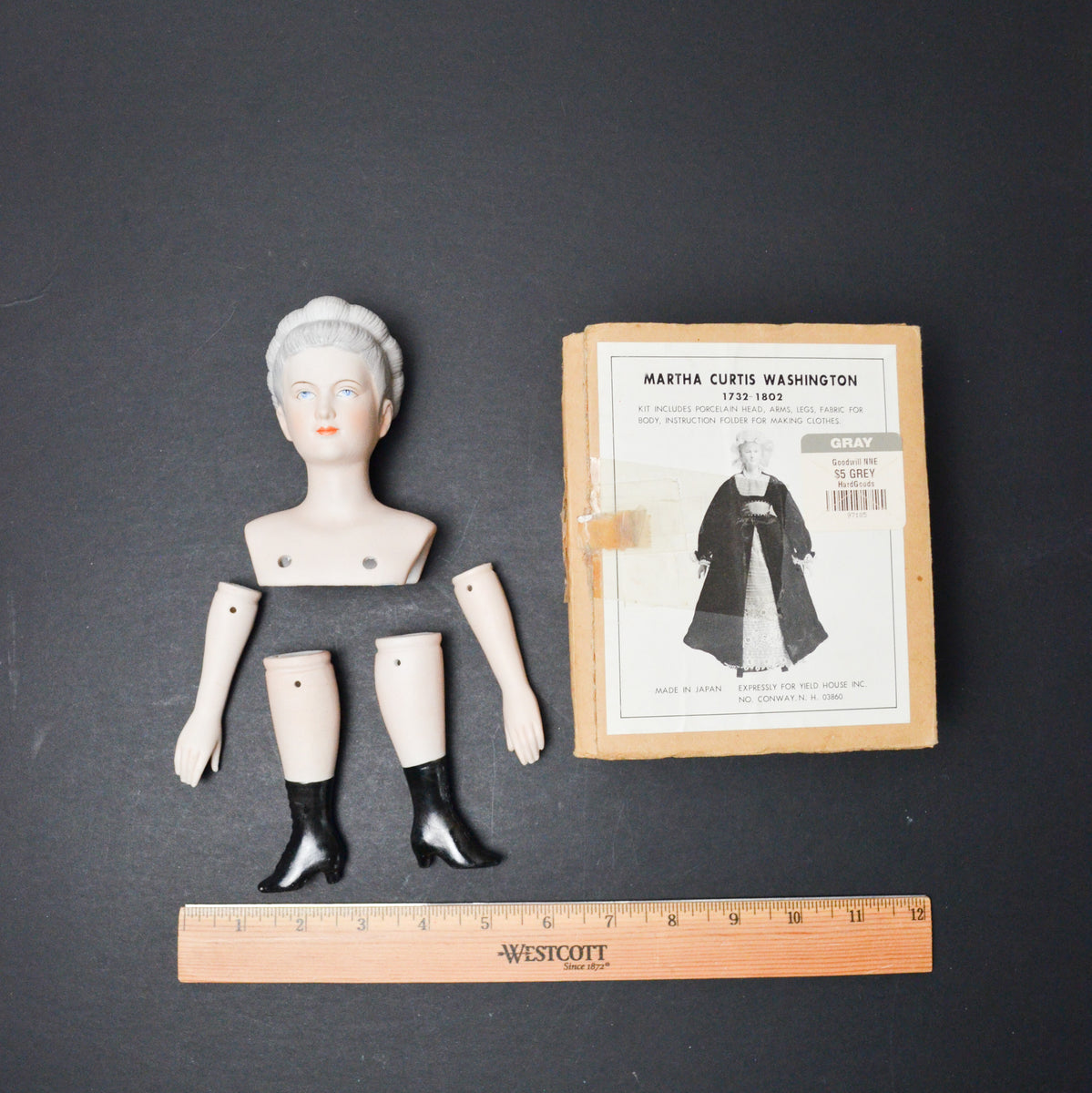 Yield House Martha Curtis Washington Doll DIY Figure – Make & Mend