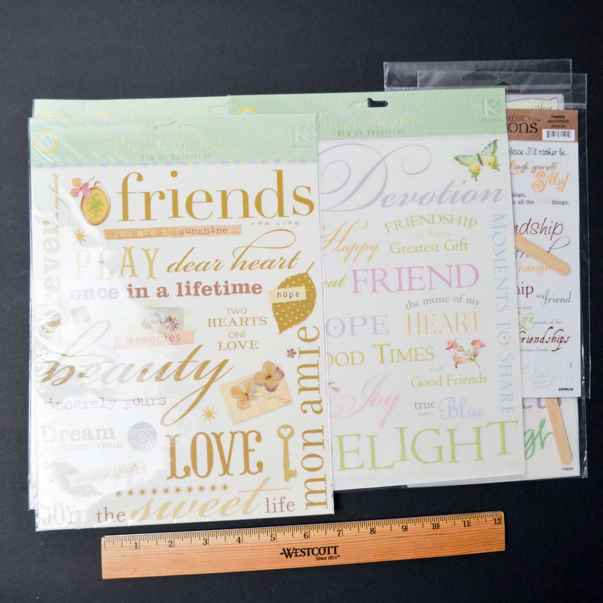 Colorful Friendship Rub-On Bundle – Make & Mend