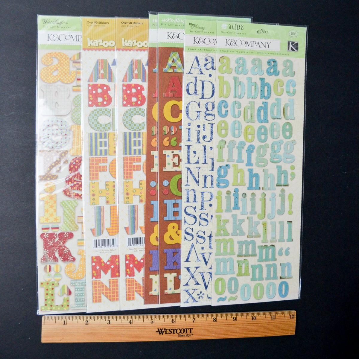 Colorful + Patterned Alphabet Sticker Bundle – Make & Mend