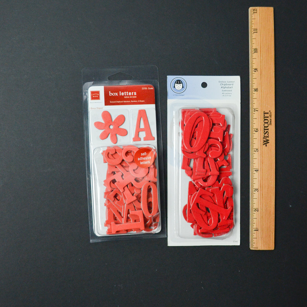 Chipboard Alphabet Bundle - 2 Packs – Make & Mend