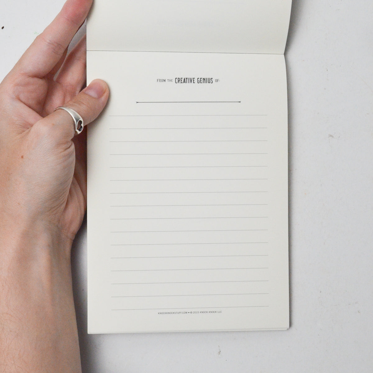 "From the Creative Genius" Notepad – Make & Mend