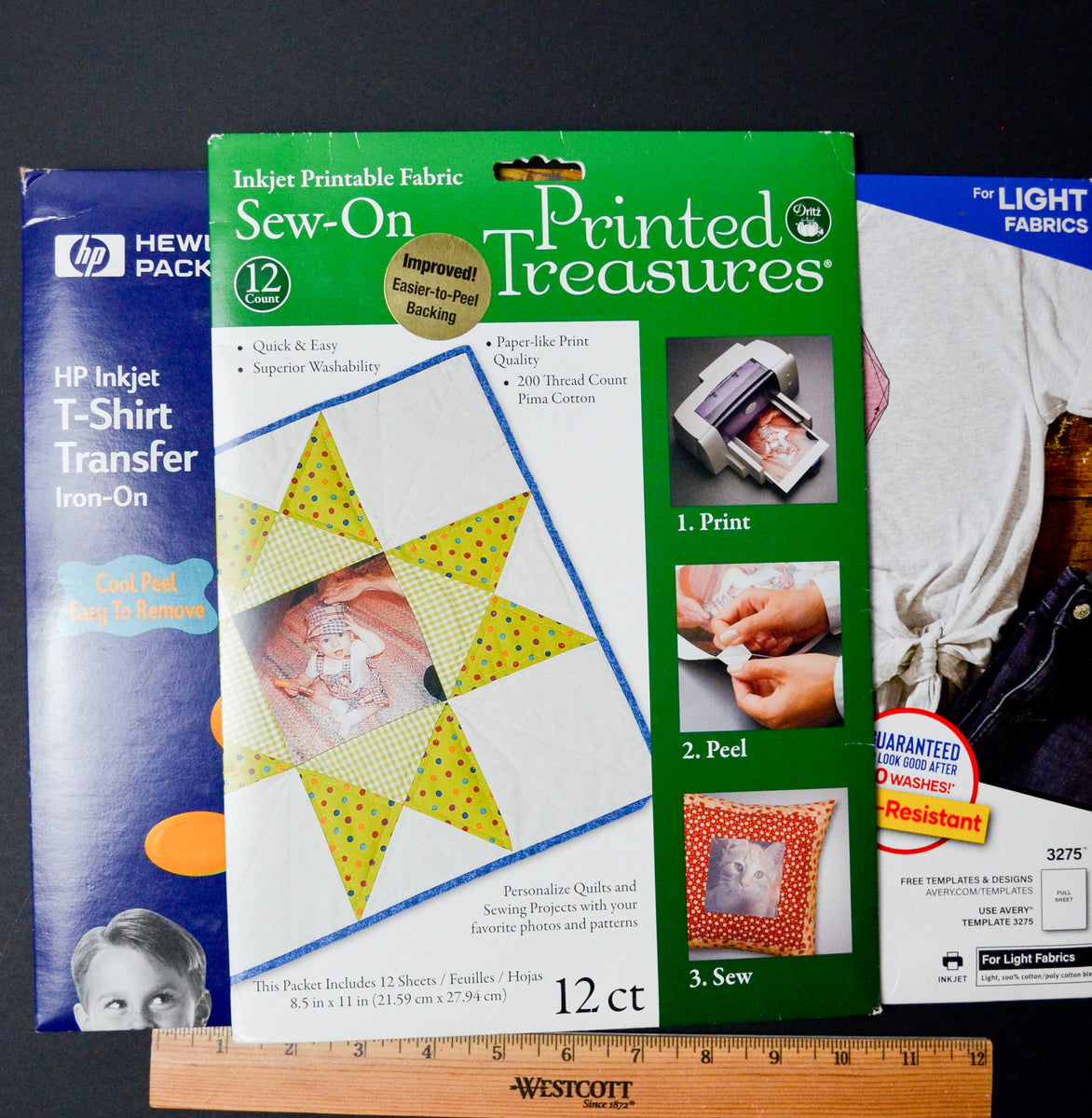 Iron-On T-Shirt Transfers + Inkjet Printable Fabric Bundle – Make & Mend