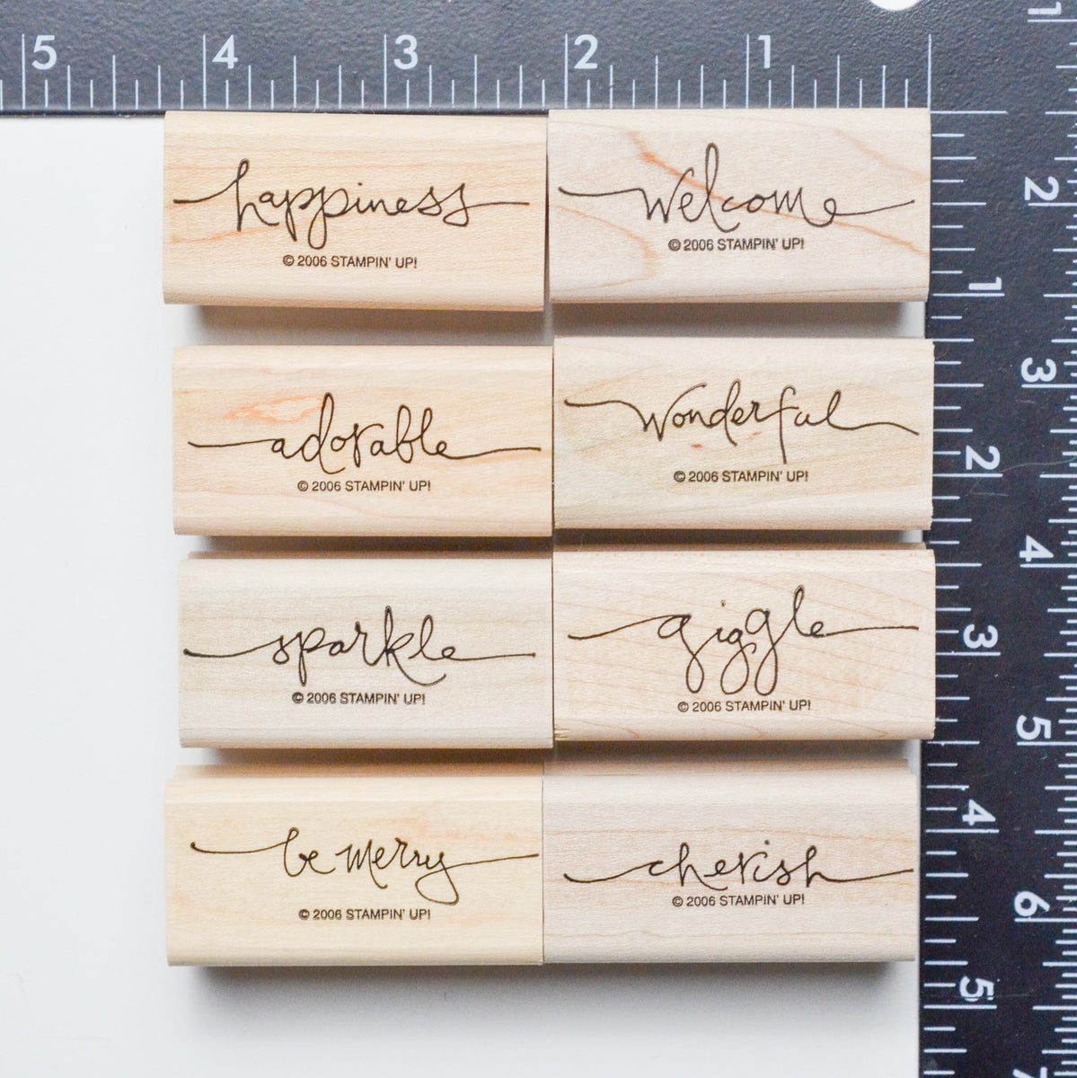 Stampin' Up! Warm Words Stamps - Set of 8 – Make & Mend