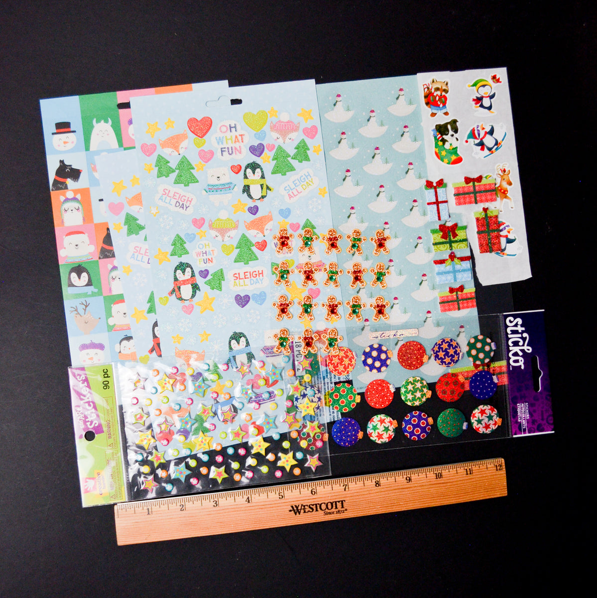 Winter + Holiday Themed Sticker Bundle – Make & Mend