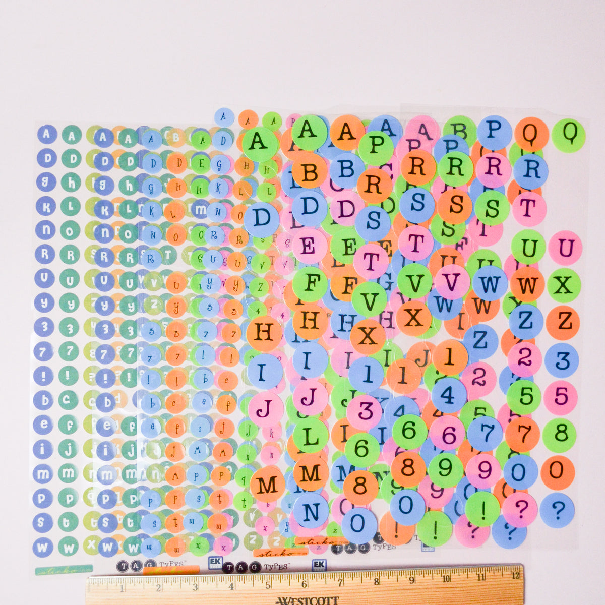 Colorful Alphabet Sticker Bundle – Make & Mend