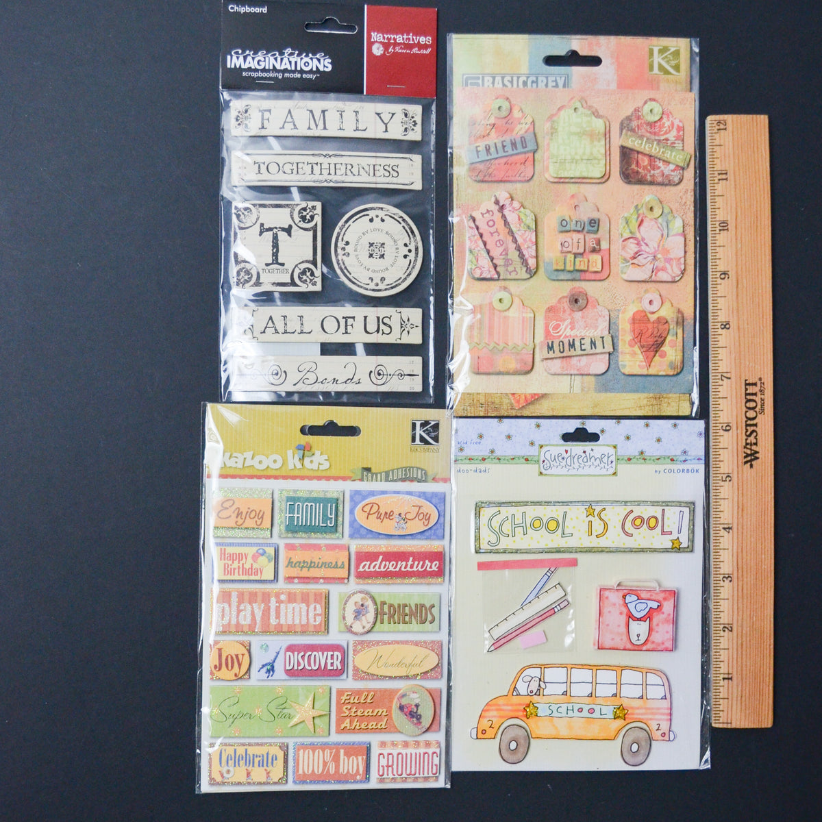 Family 3D Scrapbooking Sticker Bundle – Make & Mend