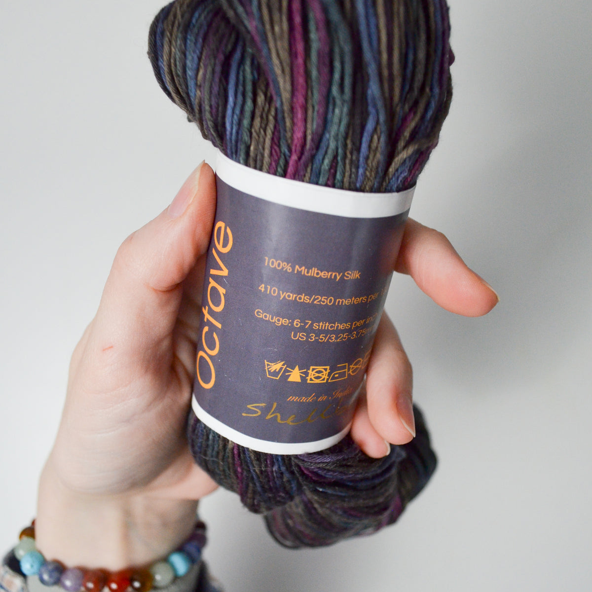 Dark Variegated Octave Mulberry Silk Yarn - 1 Skein – Make & Mend