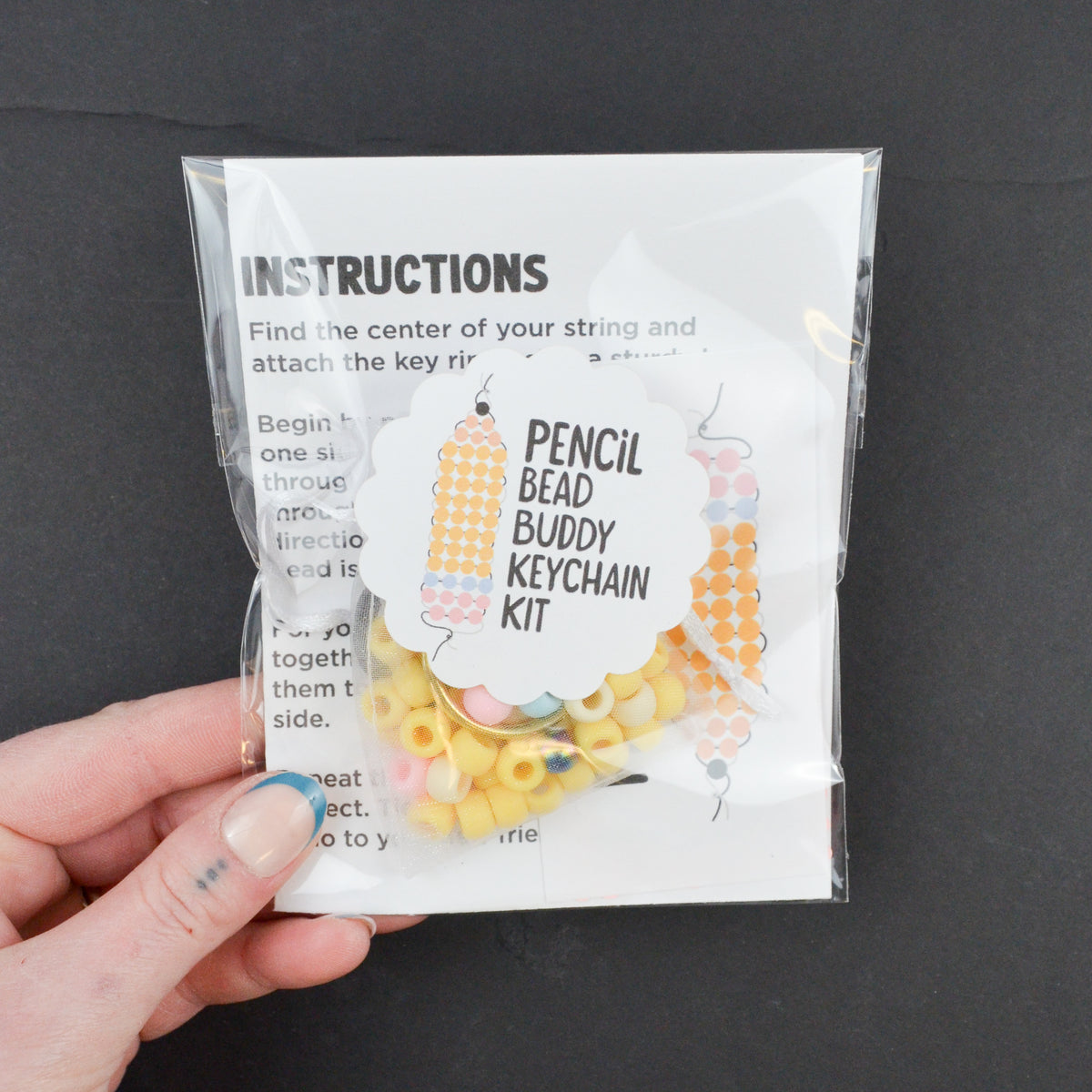 Pencil Bead Buddy Keychain Kit – Make & Mend