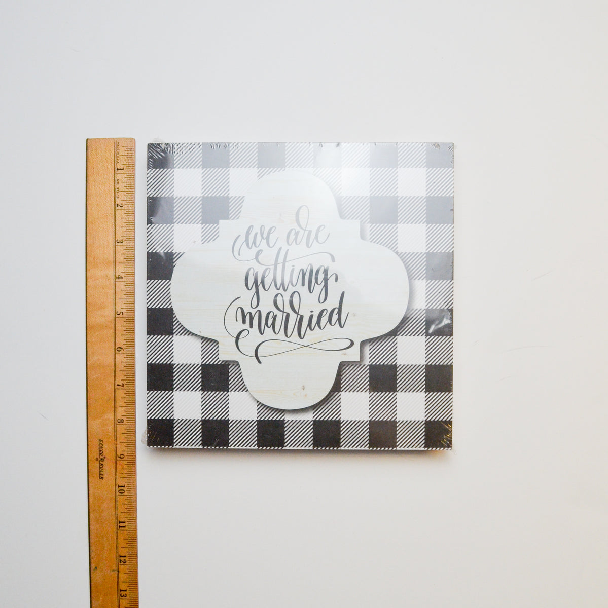 Black + White Wedding Sign - 9" x 9" – Make & Mend