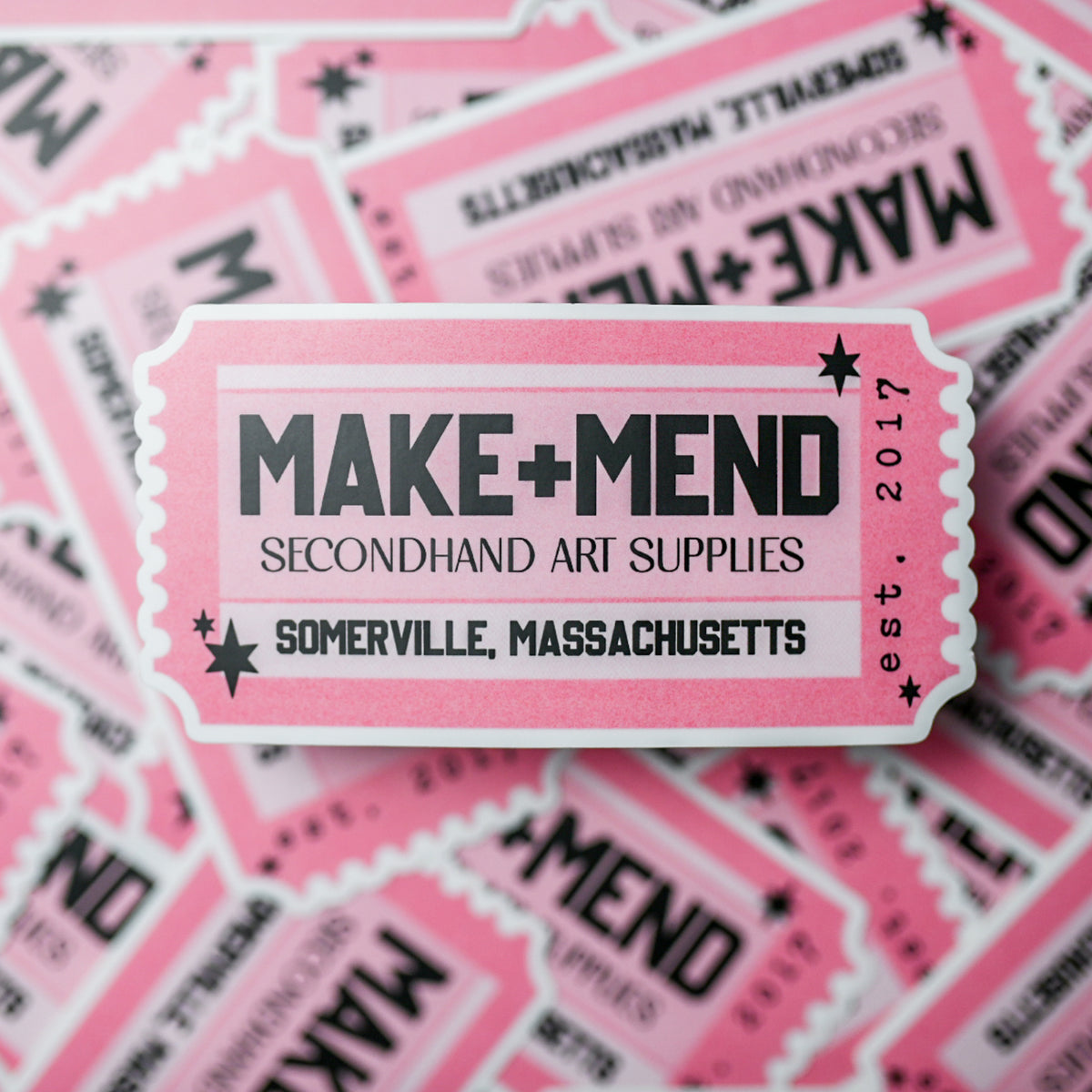Make + Mend Ticket Sticker – Make & Mend